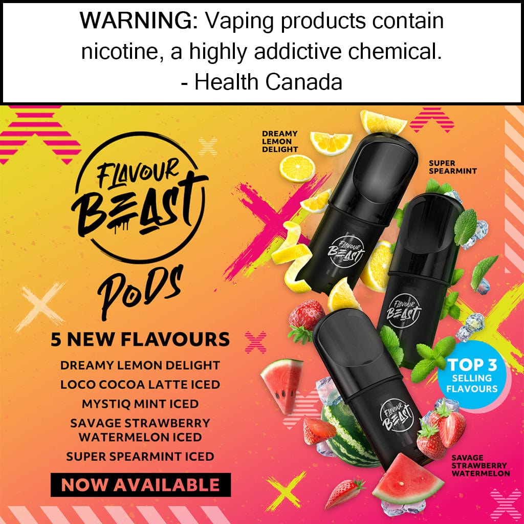 FLAVOUR BEAST PODS | FRUIT MINT MENTHOL | 2ML-3x/PACK | All Day Vapes