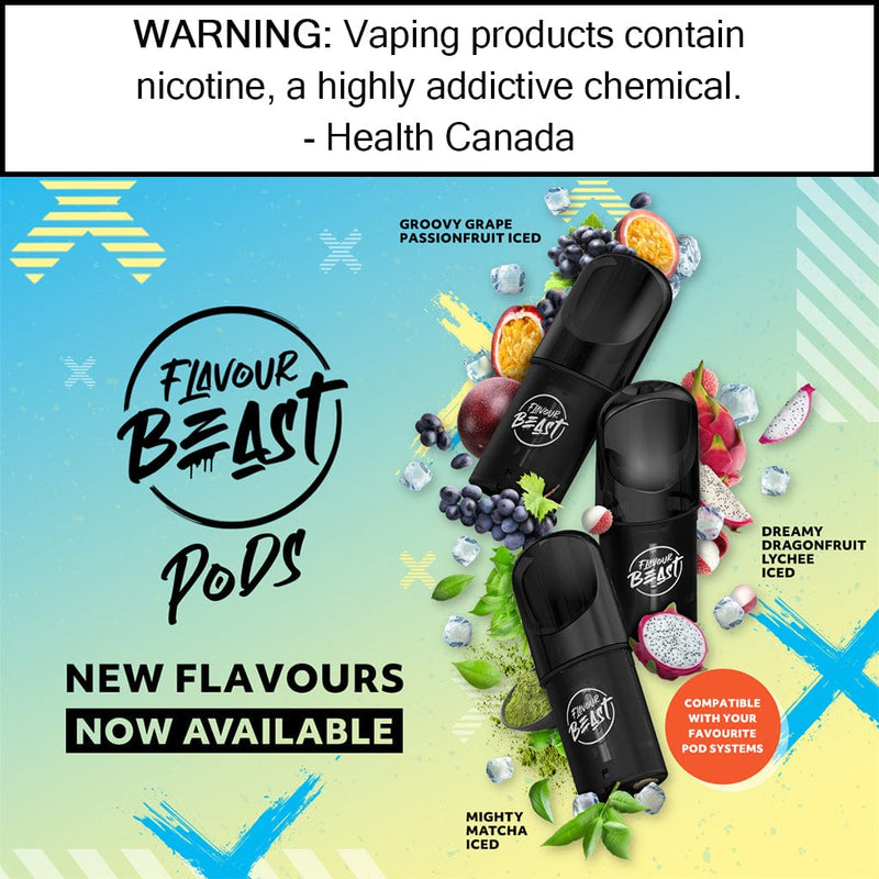 FLAVOUR BEAST PODS | FRUIT MINT MENTHOL | 2ML-3x/PACK | All Day Vapes