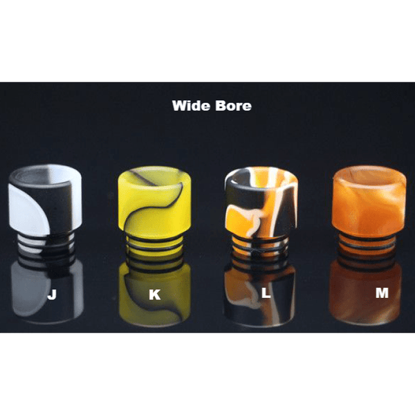 Wide Bore Resin 810 Drip Tips - Mouthpieces | 810 Tips | All Day Vapes